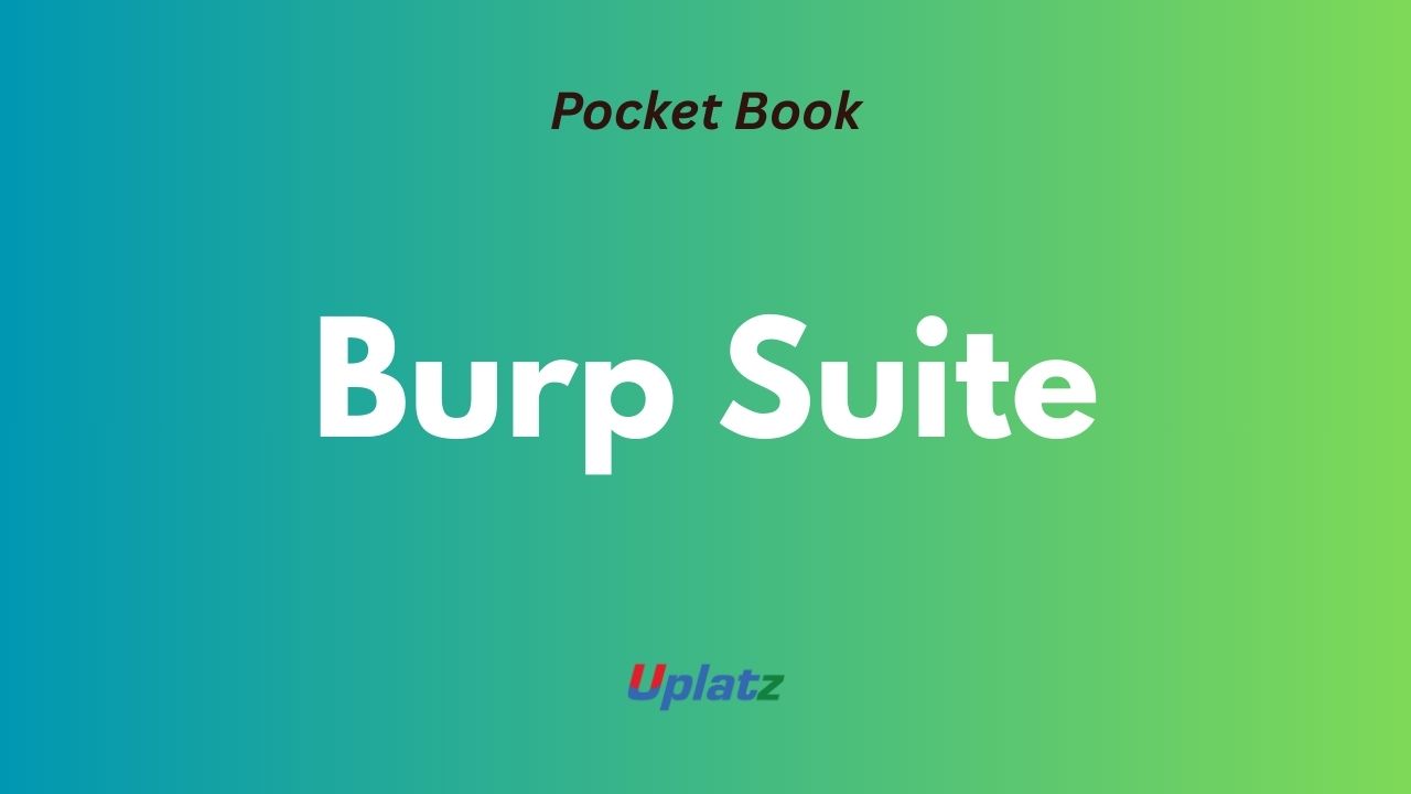Burp Suite Pocket Book | Uplatz Blog