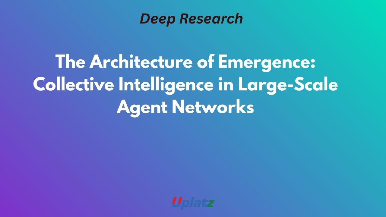 The Architecture of Emergence: Collective Intelligence in Large-Scale ...