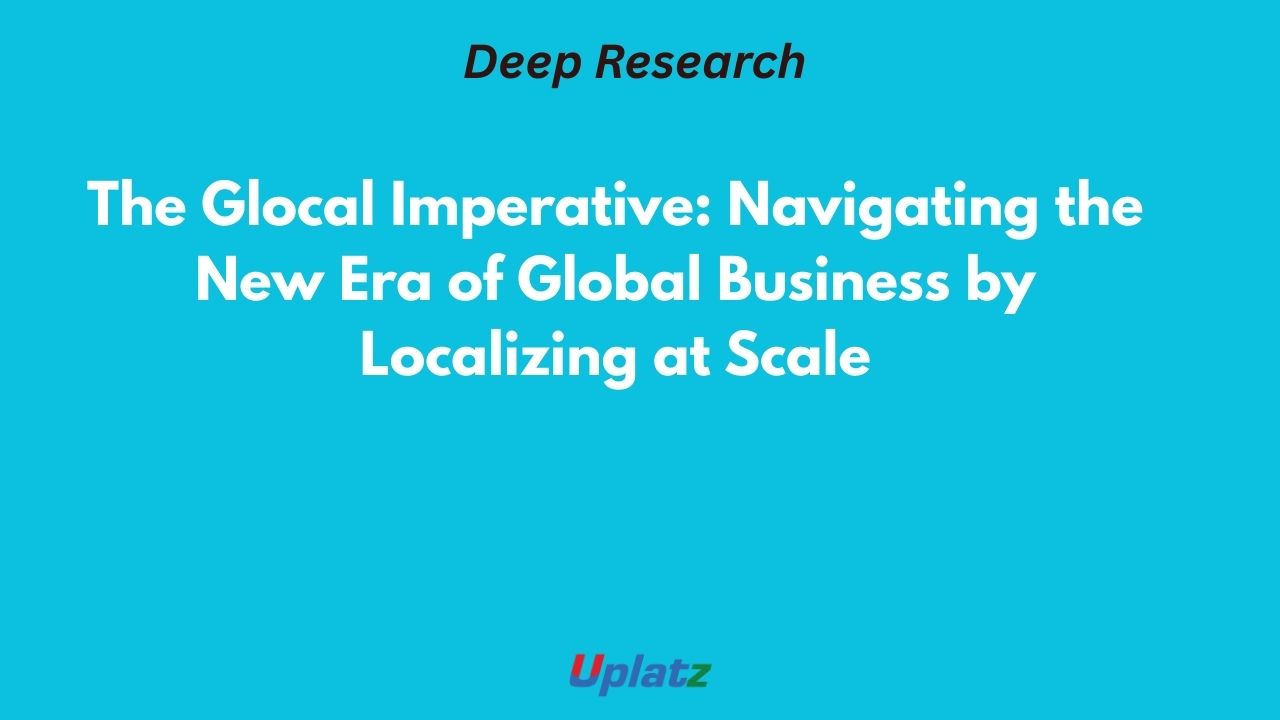 The Glocal Imperative: Navigating the New Era of Global Business by ...