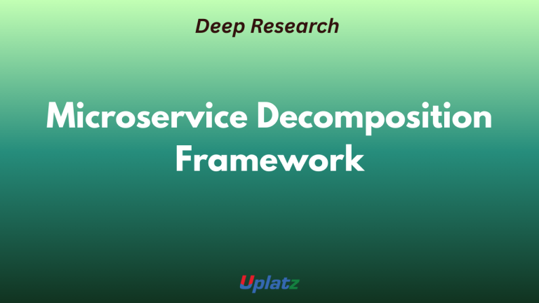 A Strategic Framework for Microservice Decomposition: Principles ...