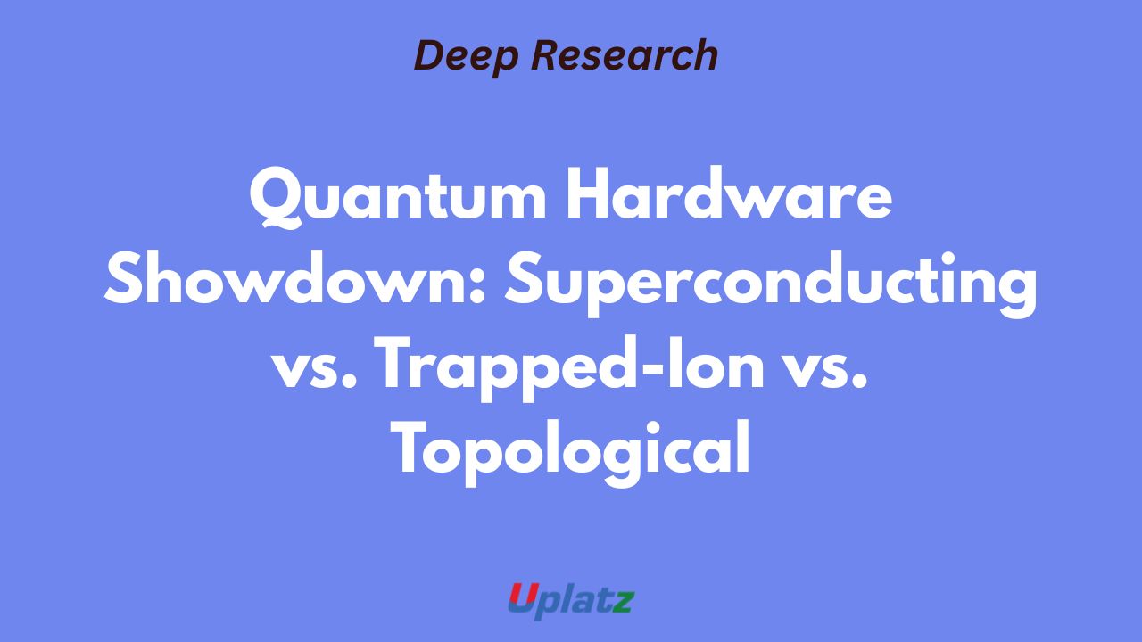 Architectures of Quantum Computation: A Comparative Analysis of ...