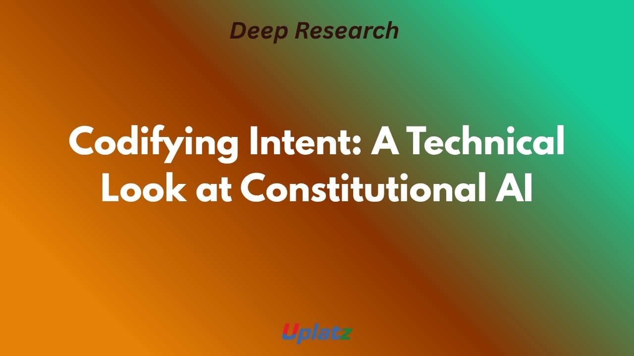 Codifying Intent: A Technical Analysis of Constitutional AI and the ...