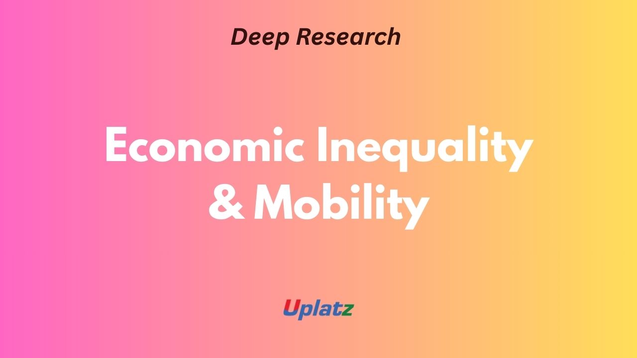 The Nexus of Inequality and Mobility: An Analysis of Economic ...