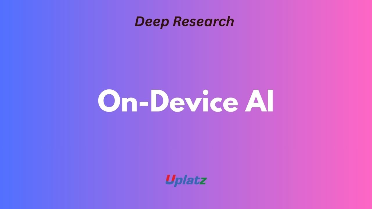 The Un-Tethered Mind: A Comprehensive Analysis of the On-Device AI ...