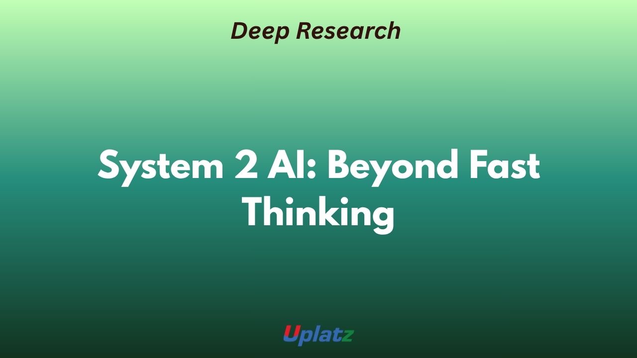 From Fast Thinking to Deliberate Reasoning: An Analysis of System 2 ...