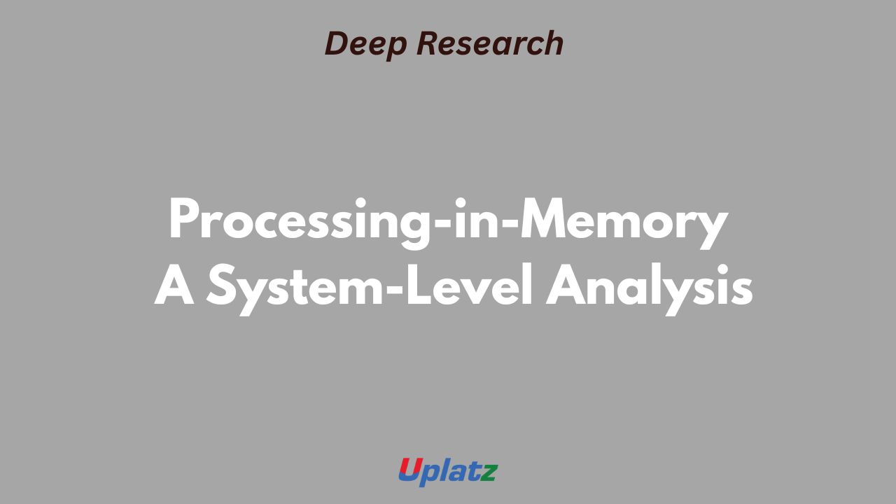 Processing-in-Memory: A System-Level Analysis of DRAM and SRAM ...