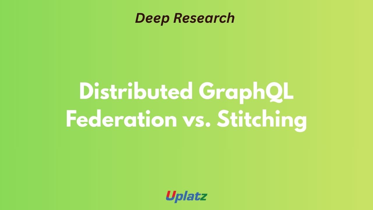 The Architecture of the Distributed Graph: A Comparative Analysis of GraphQL Federation, Schema ...