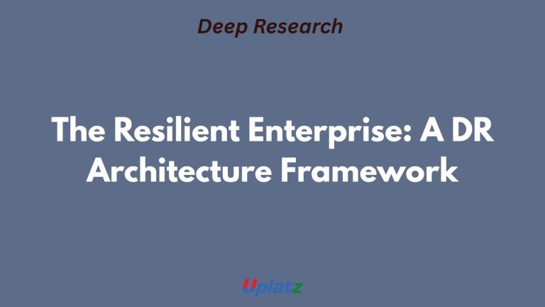 The Resilient Enterprise: A Strategic Framework for Disaster Recovery ...